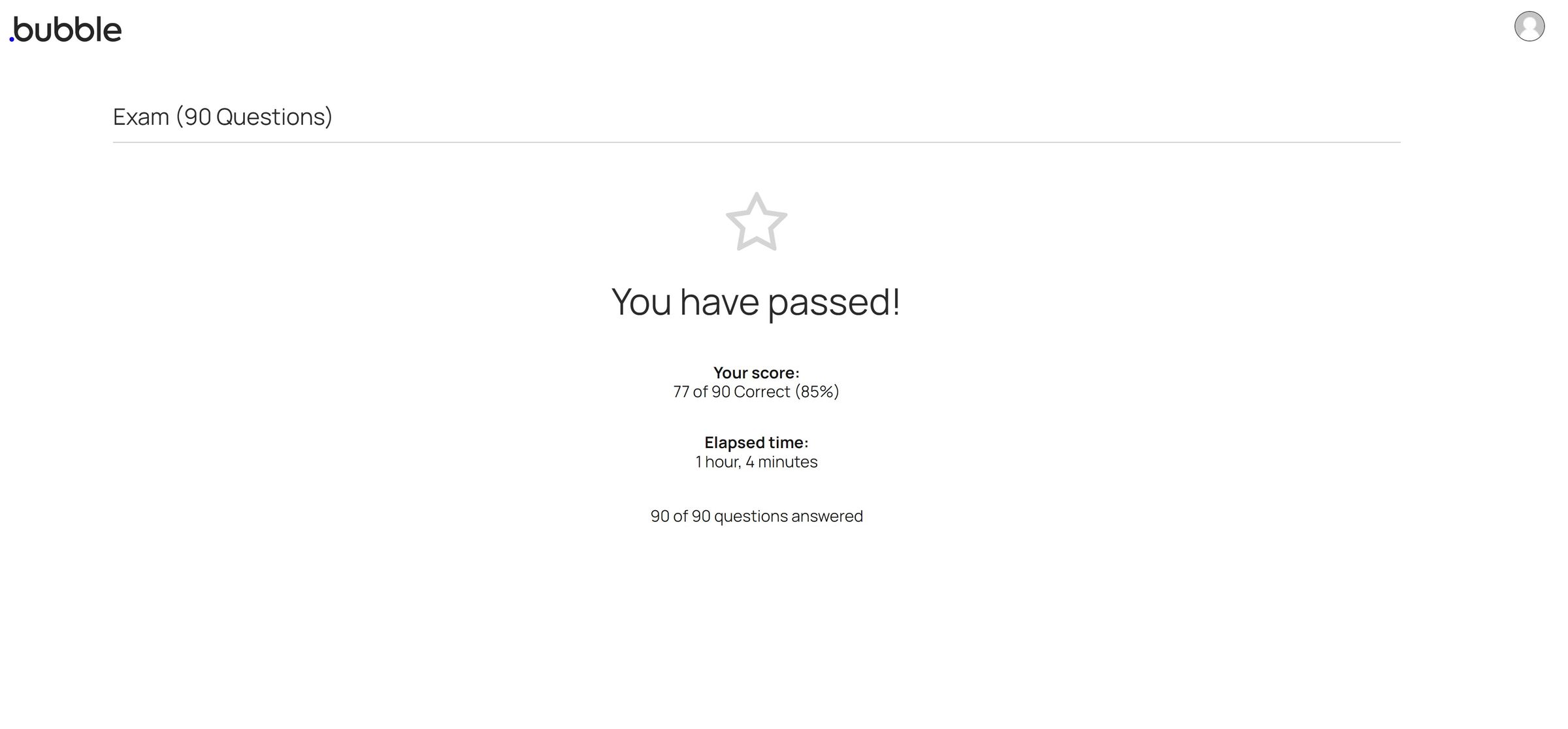 I passed the Bubble Developer Certification!